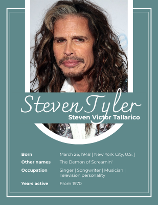 Steven Tyler Biography